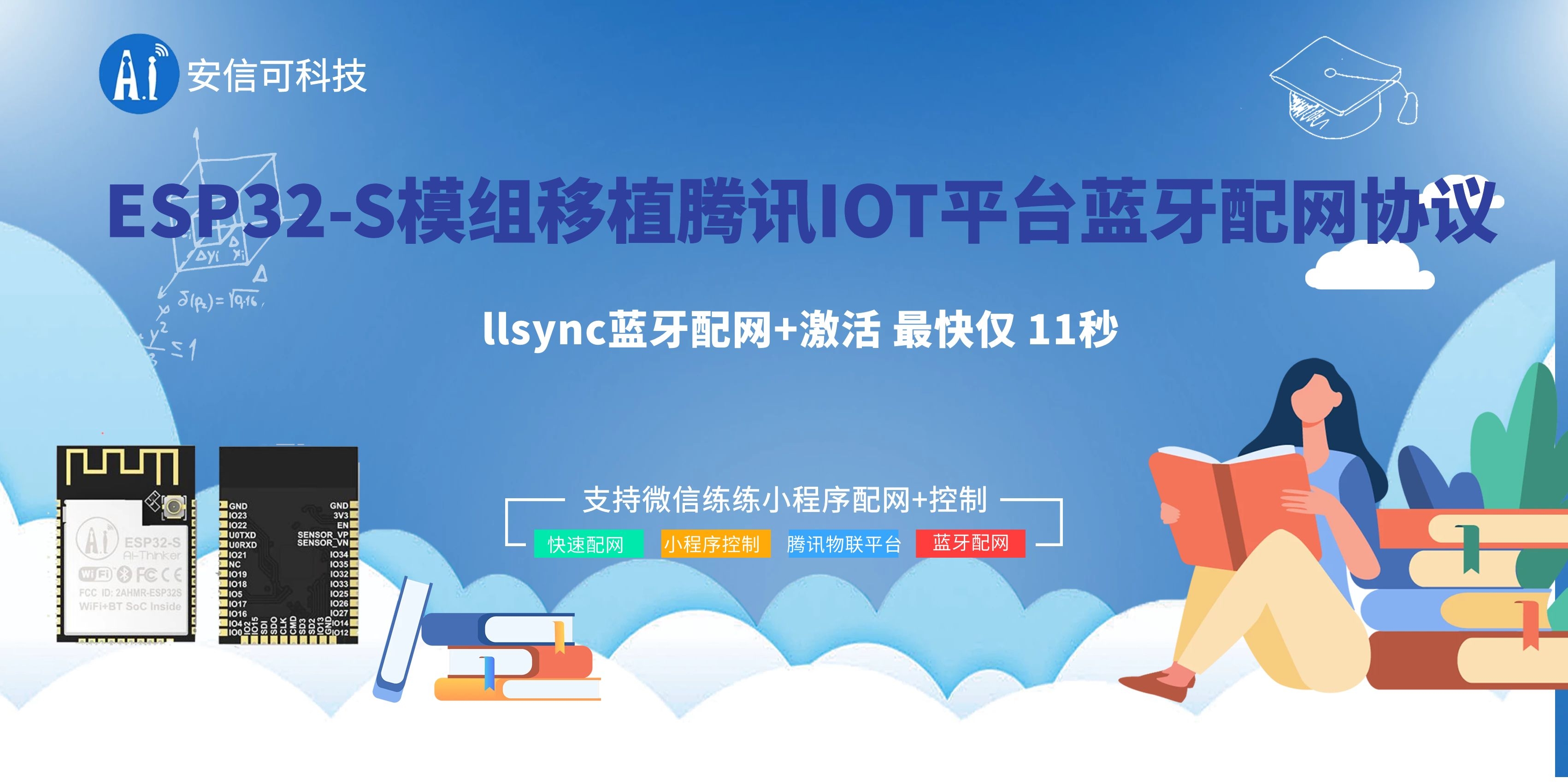 GitHub - xuhongv/qcloud-esp32-llsync-mqtt: 安信可ESP32-S模组适配腾讯物联开发平台 llsync蓝牙配网+MQTT远程控制